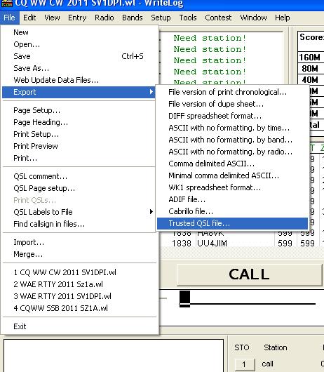 LotW και Writelog - SZ1A