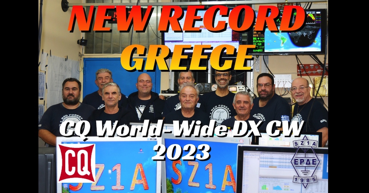 CQ World-Wide Contest: New Greece Record! - SZ1A